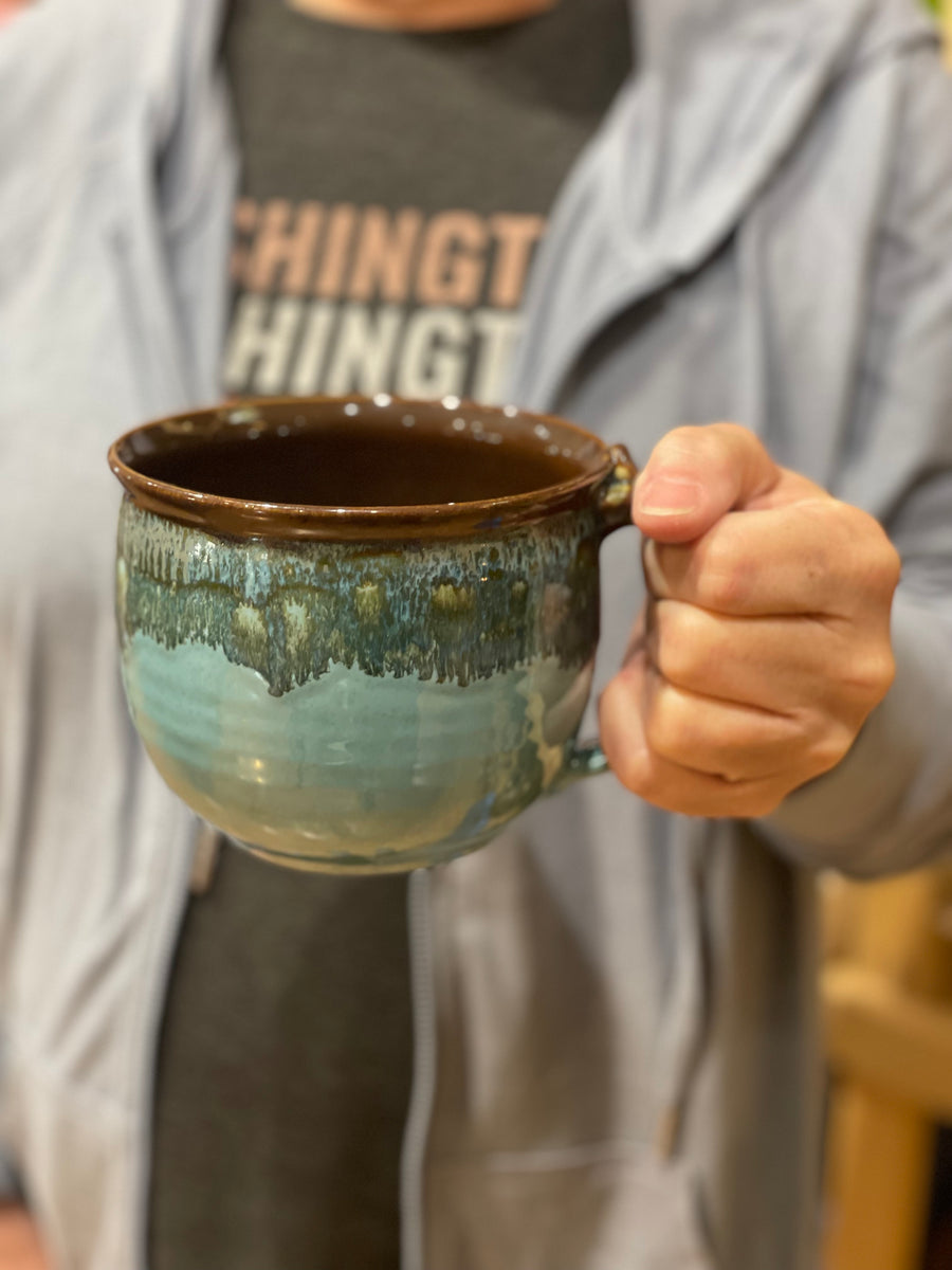 Handmade pottery Clay in Motion Latte Mug - XL | Clay in motion