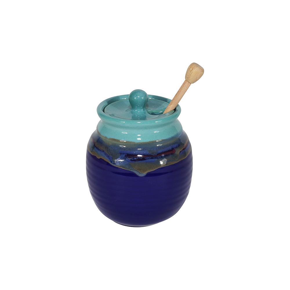 Handmade pottery Handmade Ceramic Honey Pot With Stick/Dipper (Pot ...